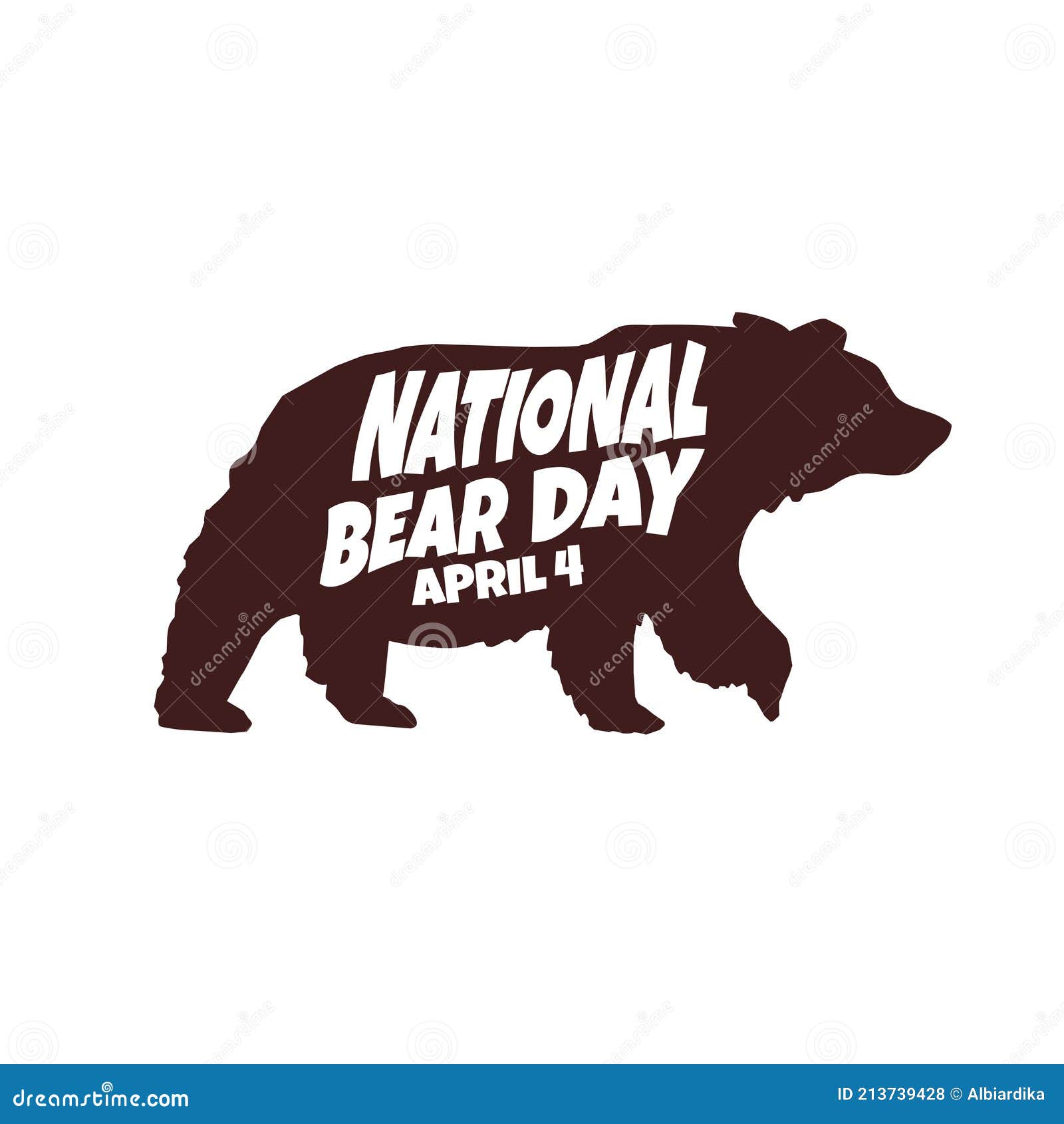 World Save the Bear Animal Day Campaign Illustration Stock Vector ...