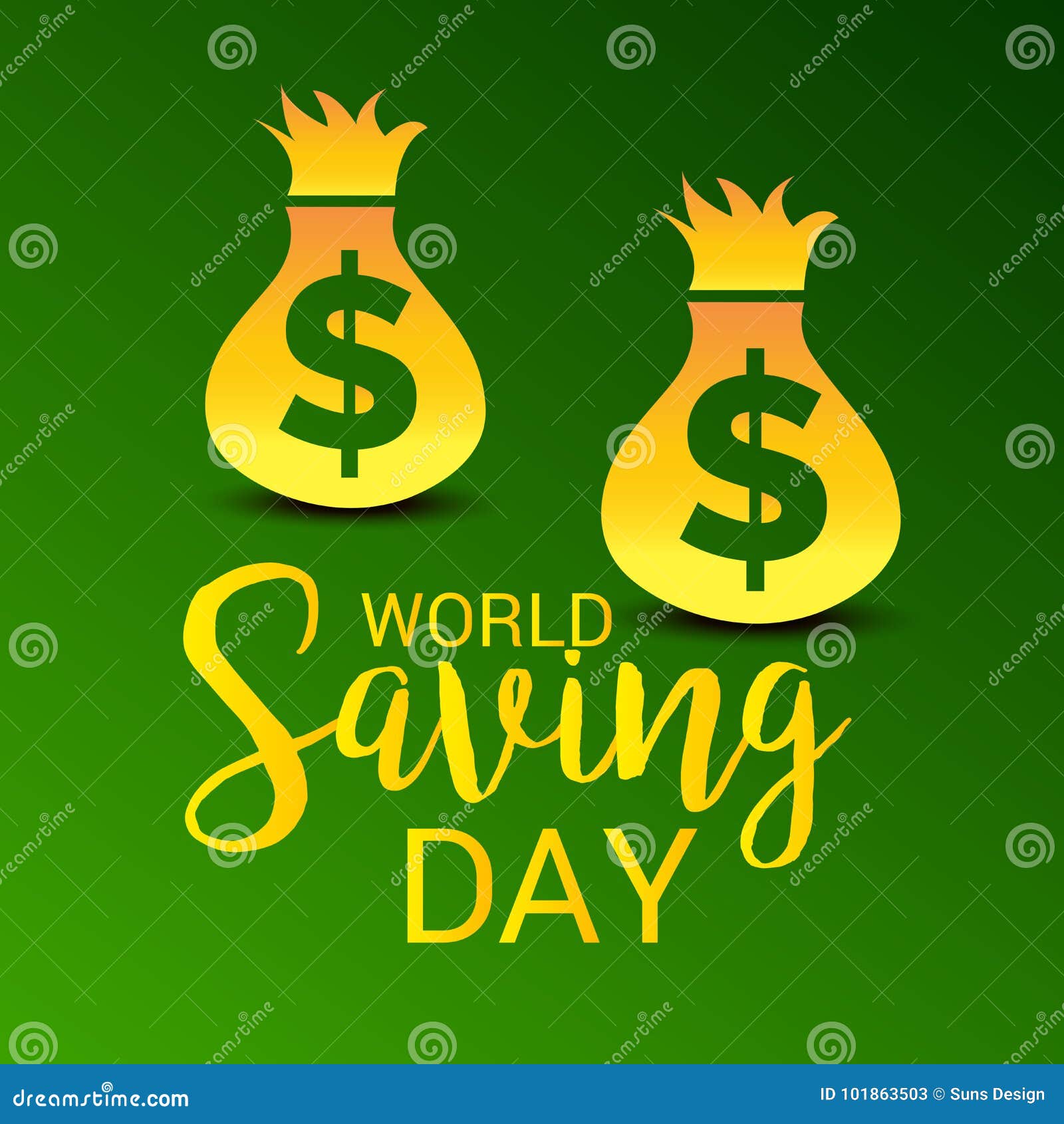 World saving day. stock illustration. Illustration of poster - 101863503