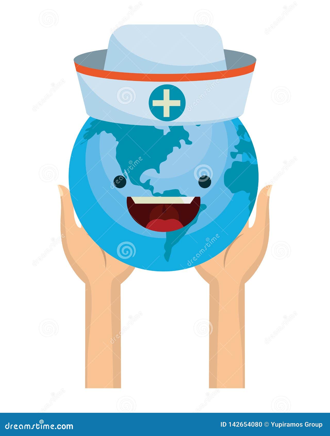 World saving eco cartoon stock vector. Illustration of protection ...