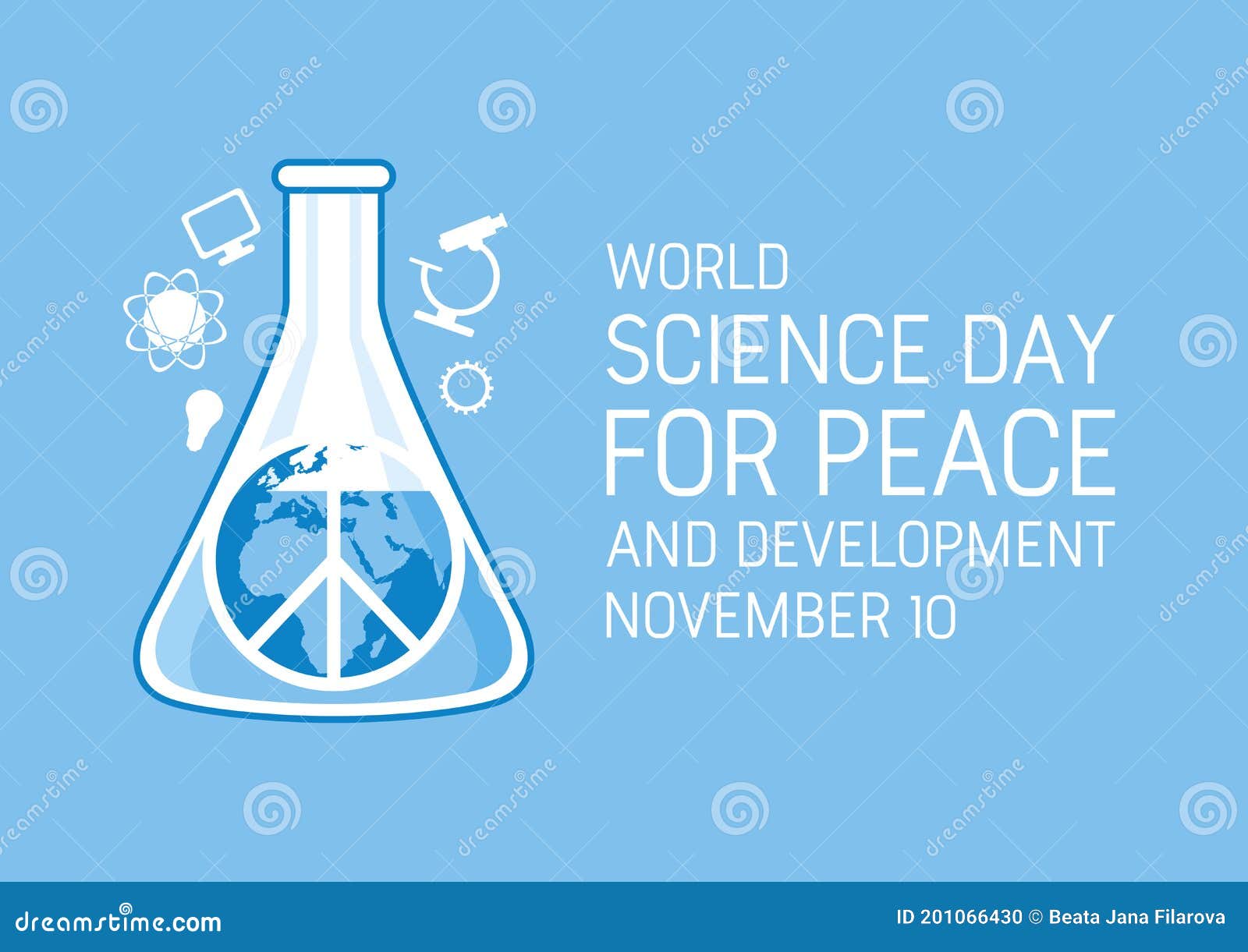 World Science Day for Peace and Development Vector Stock Vector ...