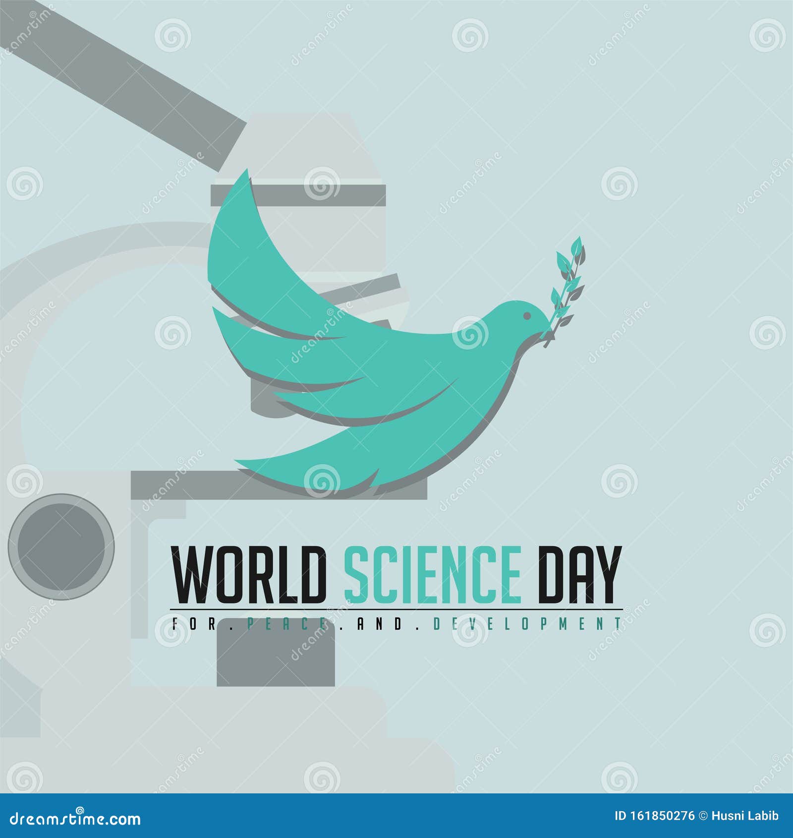 World Science Day stock vector. Illustration of dove - 161850276