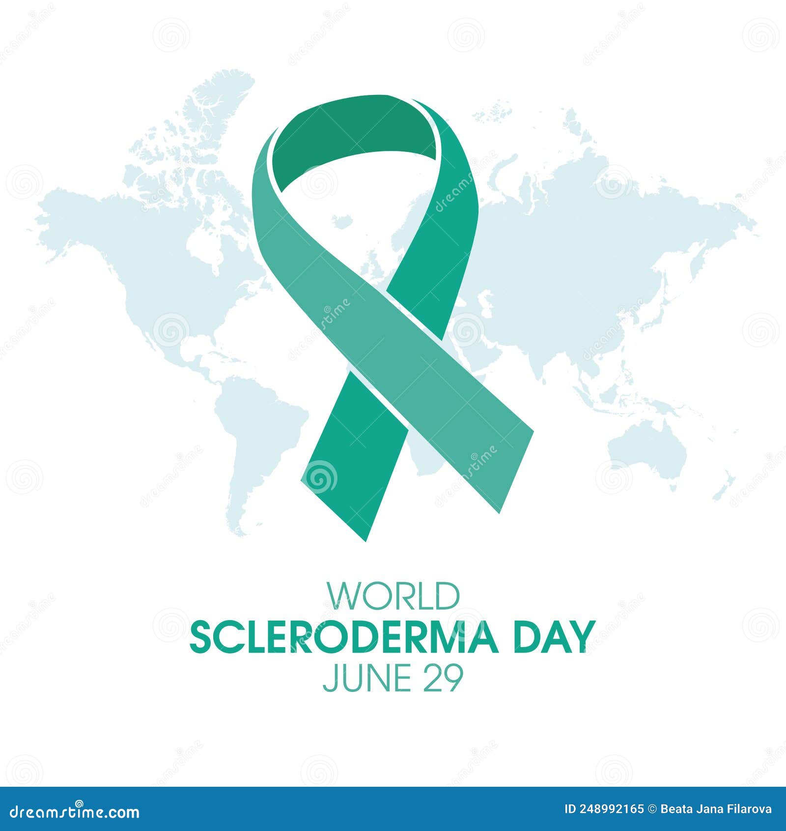 Scleroderma Vector Illustration. Autoimmune Skin And Blood Disease ...