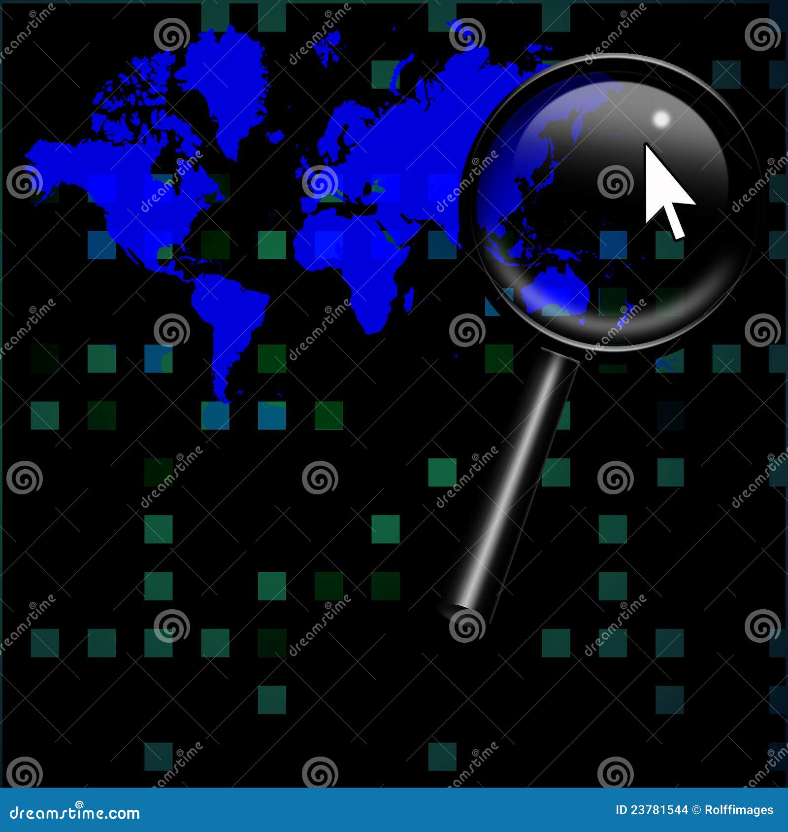 World Search stock illustration. Illustration of lens - 23781544