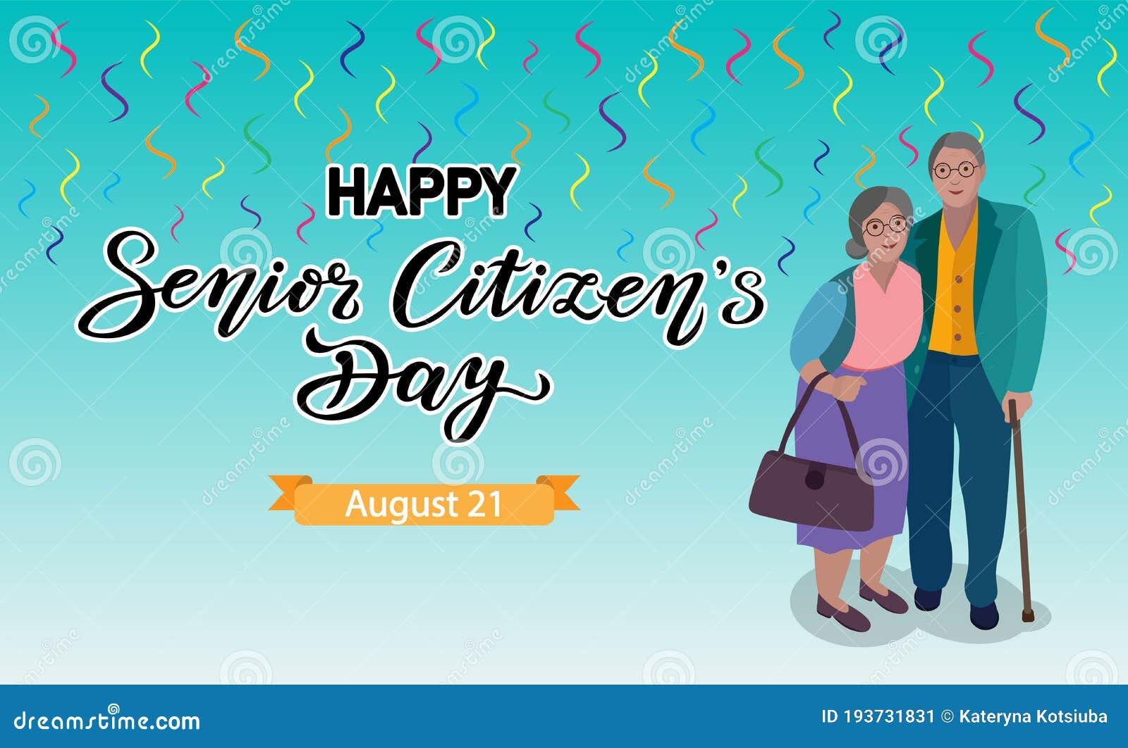 World Senior Citizens Day Poster Stock Vector - Illustration of ... World Senior Citizens Day Poster Stock Vector - Illustration of ...
