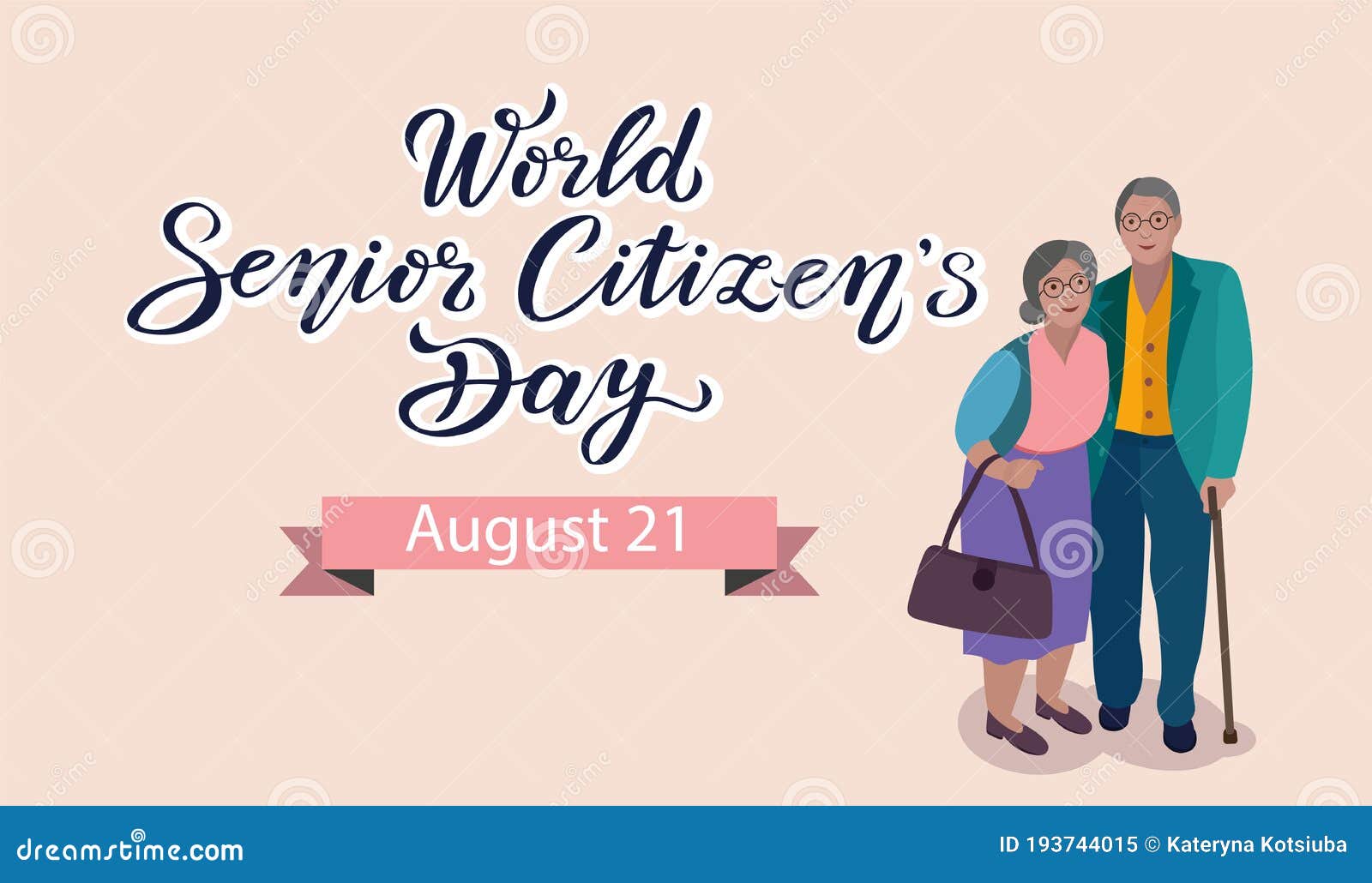 World Senior Citizens Day Poster Stock Vector - Illustration of ... World Senior Citizens Day Poster Stock Vector - Illustration of ...