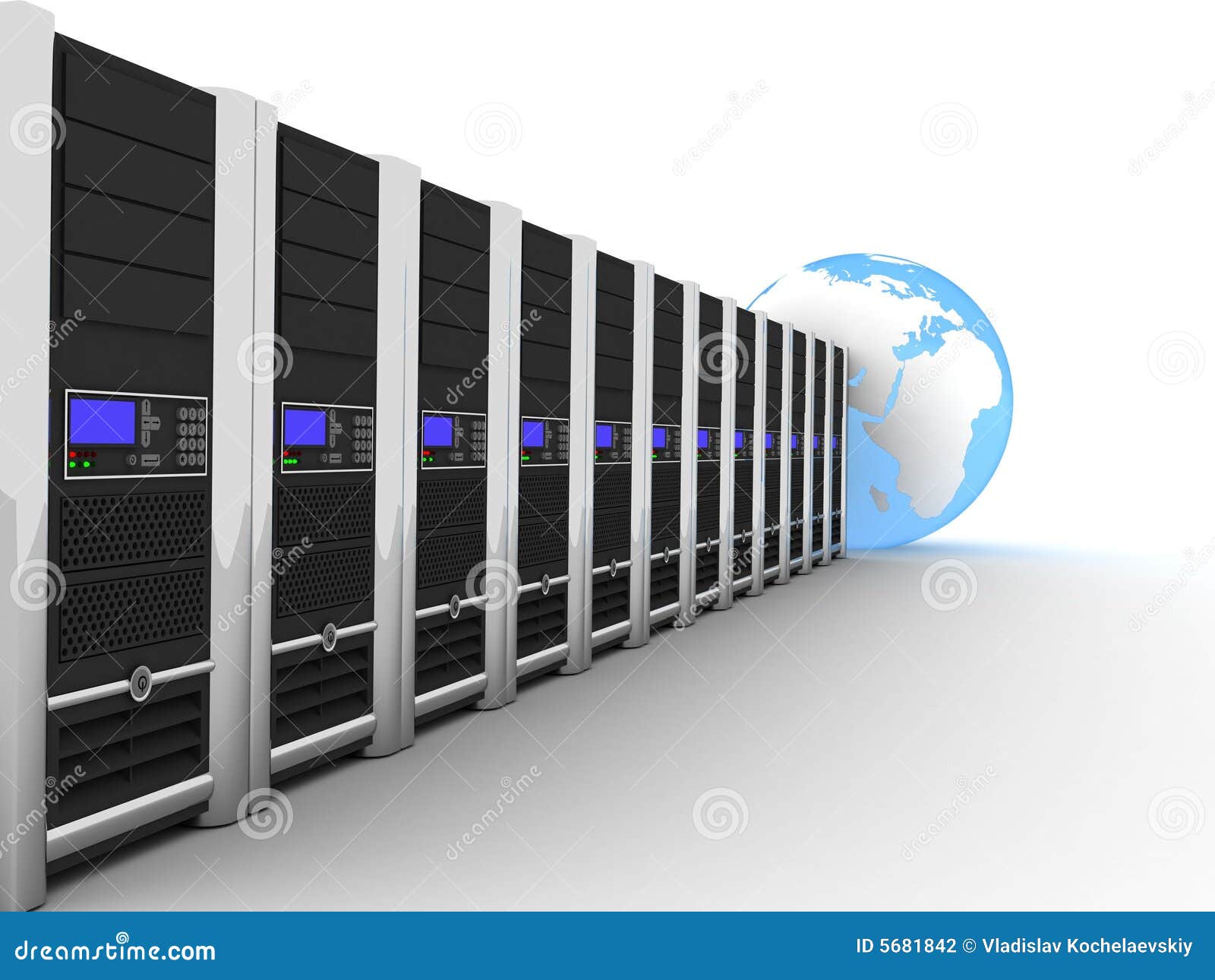 World server stock illustration. Illustration of mail - 5681842