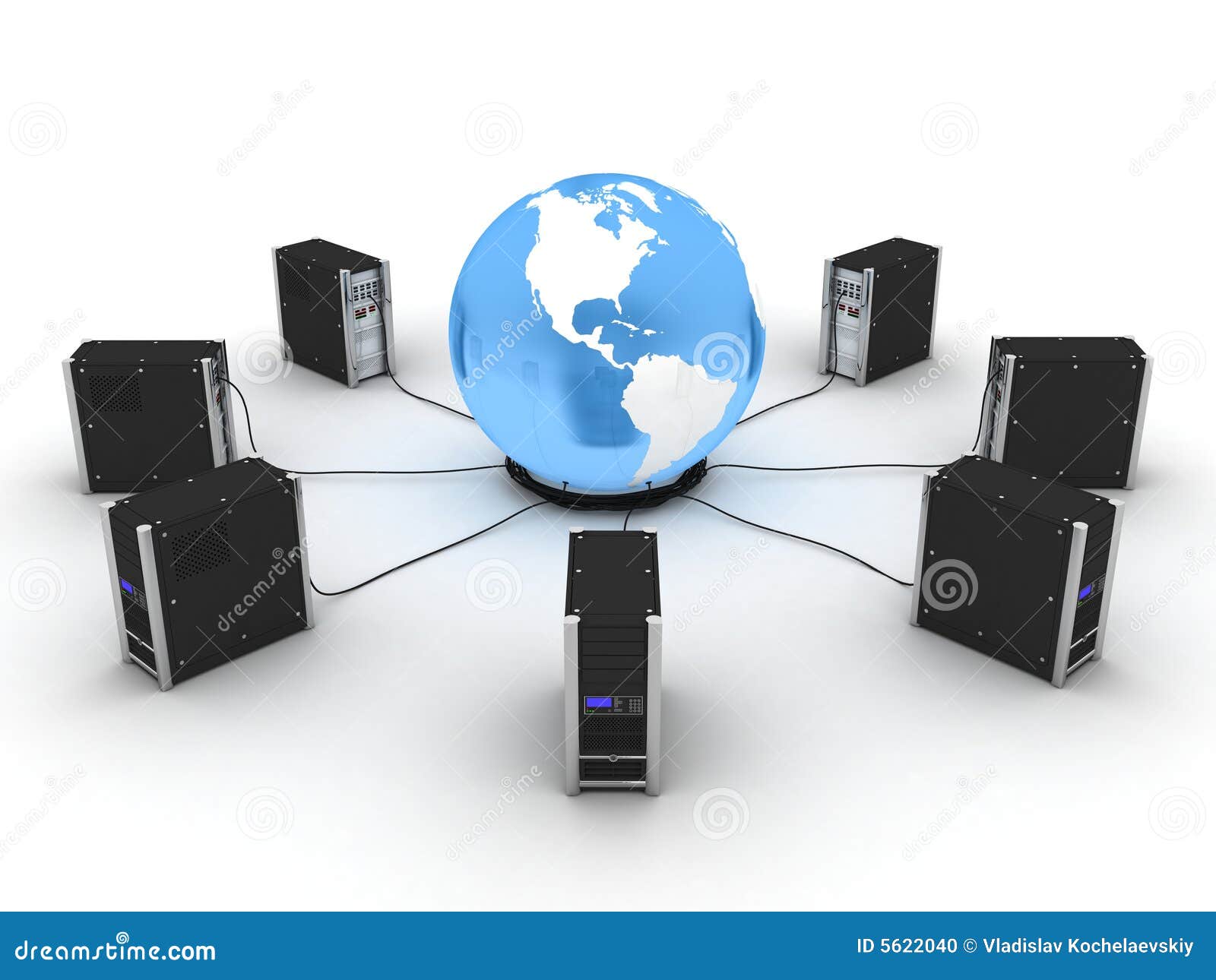 World server america stock illustration. Illustration of notebook - 5622040