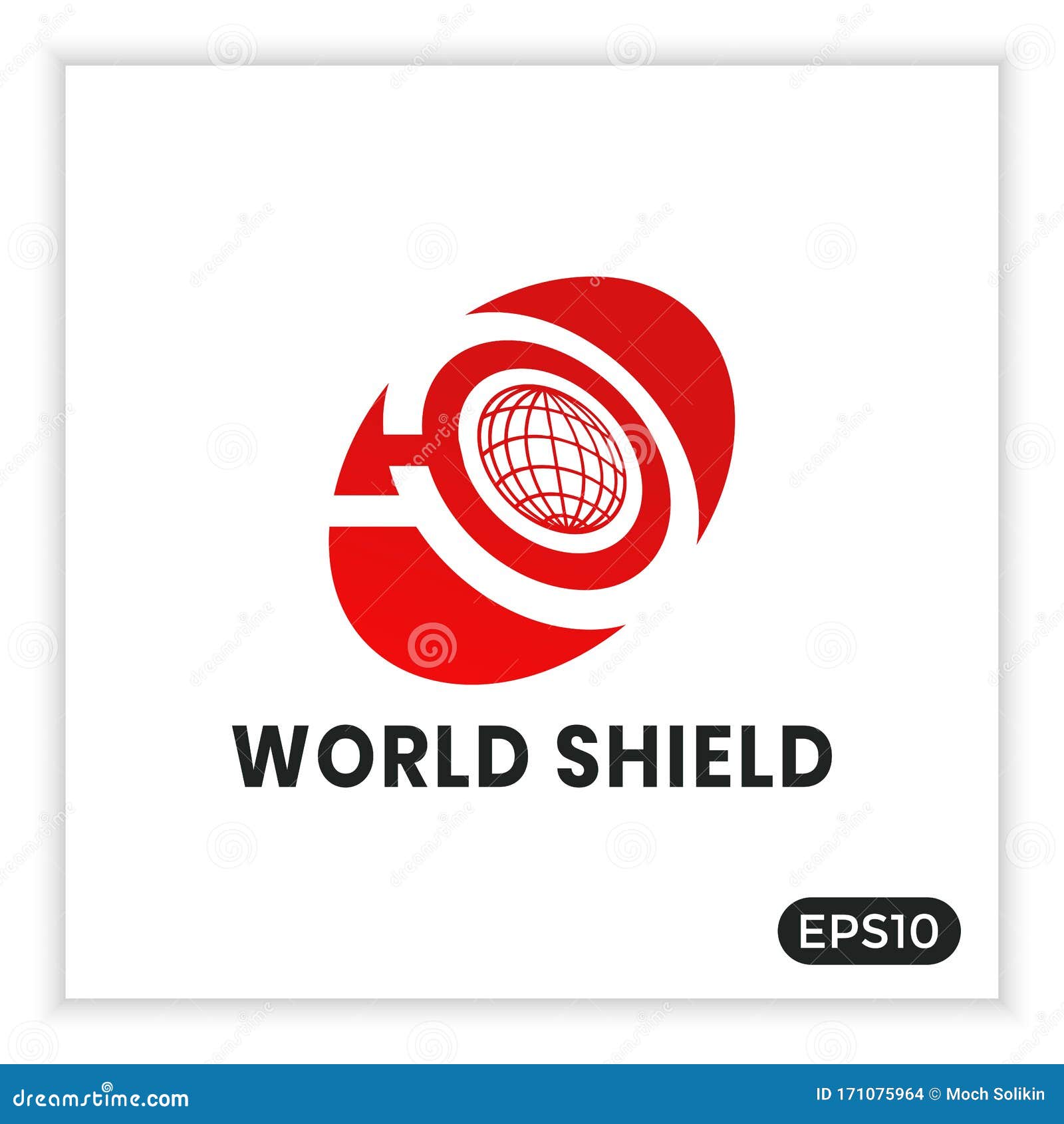 World Shield Logo. Can Be Used for Internet Network Protection Icons ...