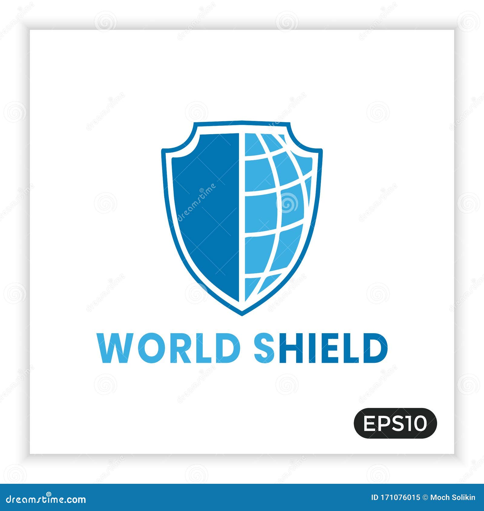 World Shield Logo. Can Be Used for Internet Network Protection Icons ...