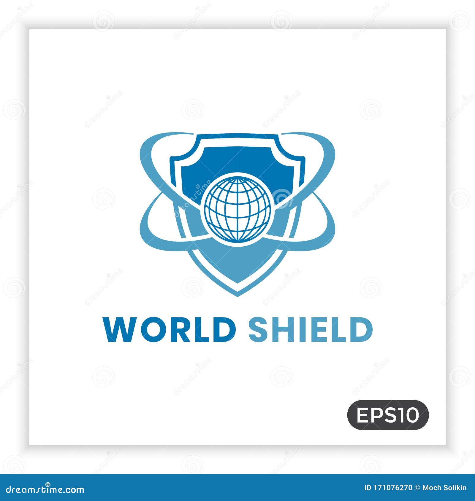 World Shield Logo. Can Be Used for Internet Network Protection Icons ...