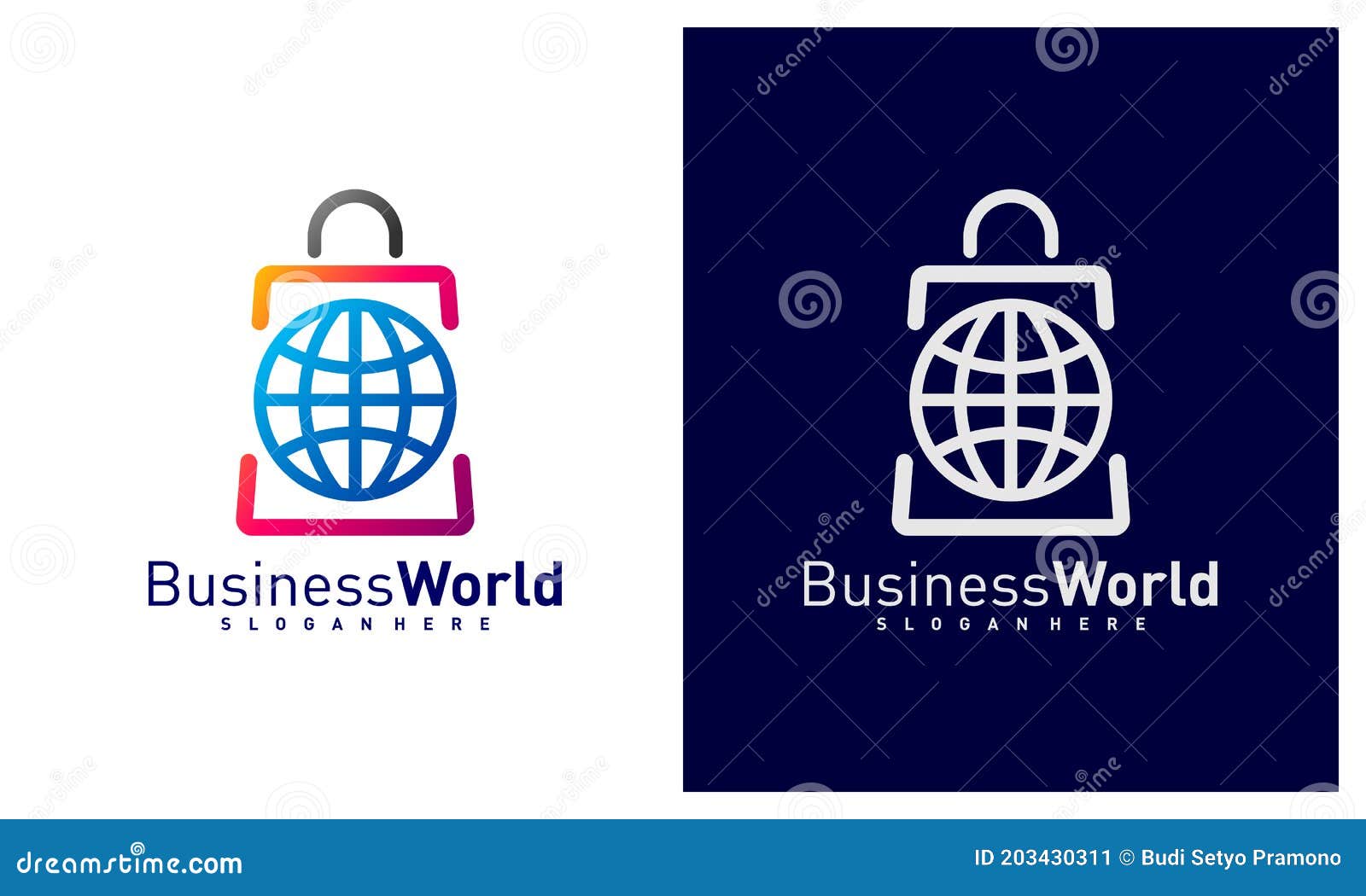 World Shop Logo Vector Template, Creative World Logo Design Concepts ...