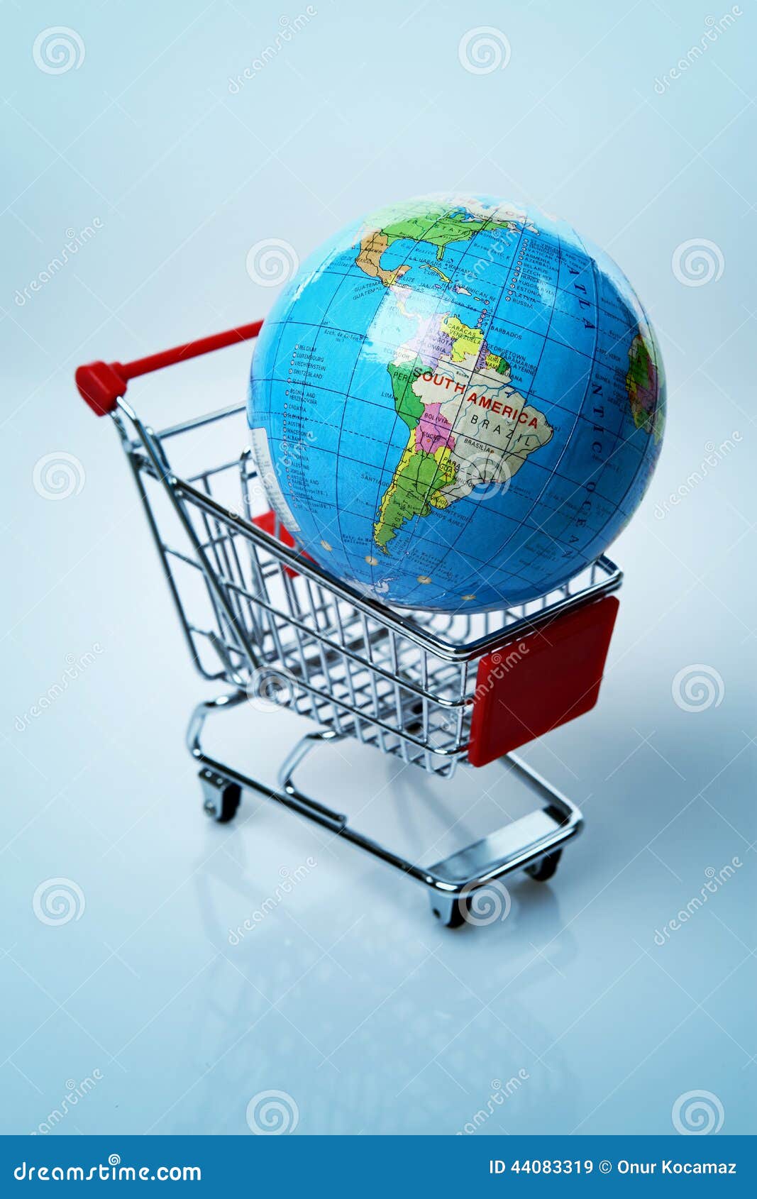 World in a shopping cart stock image. Image of cart, selling - 44083319