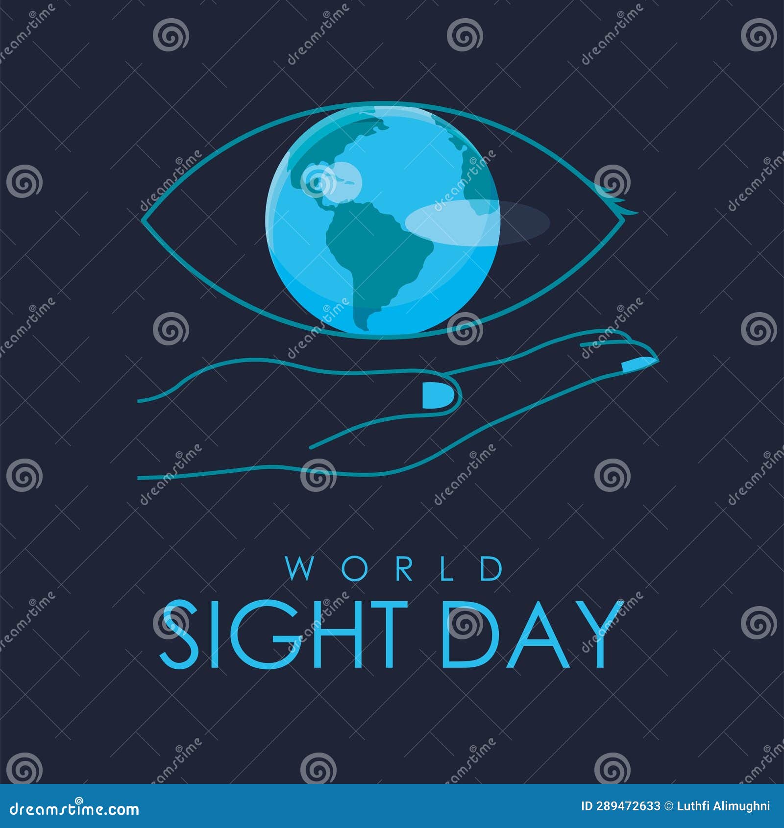 World Sight Day Poster Design Vector Stock Illustration - Illustration ...
