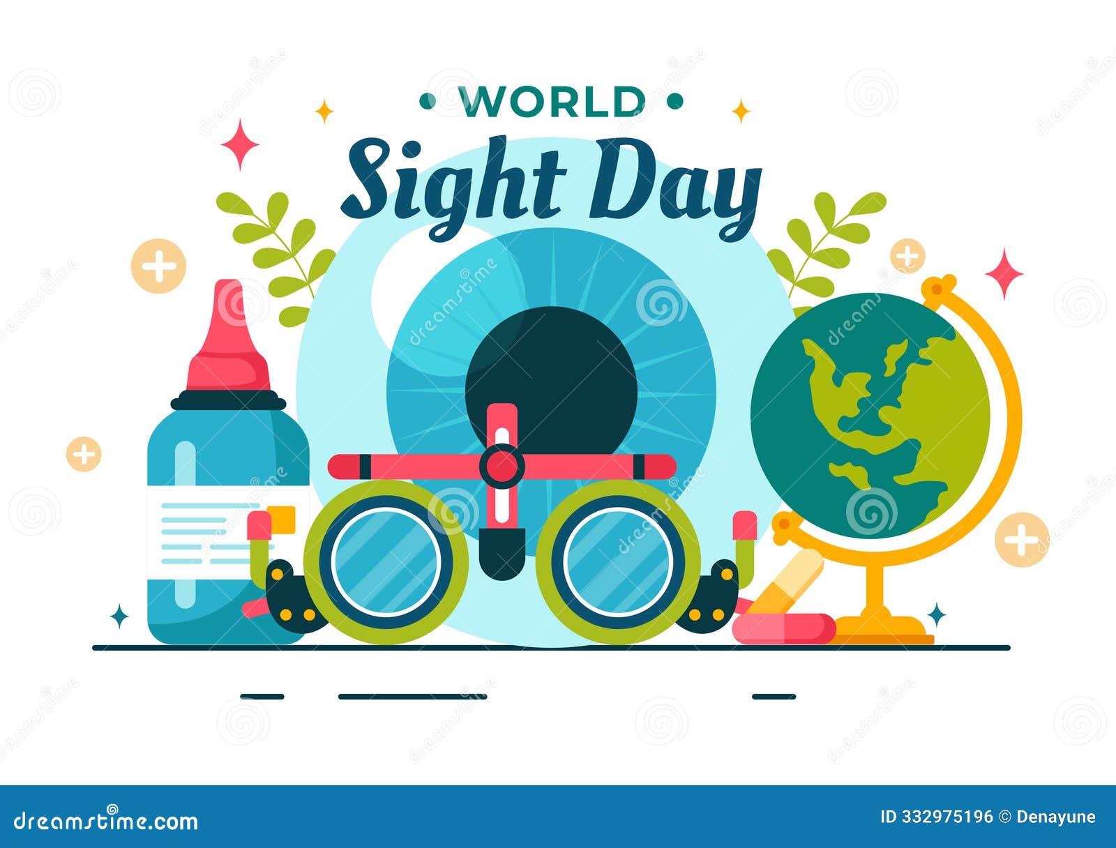 Visual Impairment Diagram With Names And Eyeball Structure Vector ...