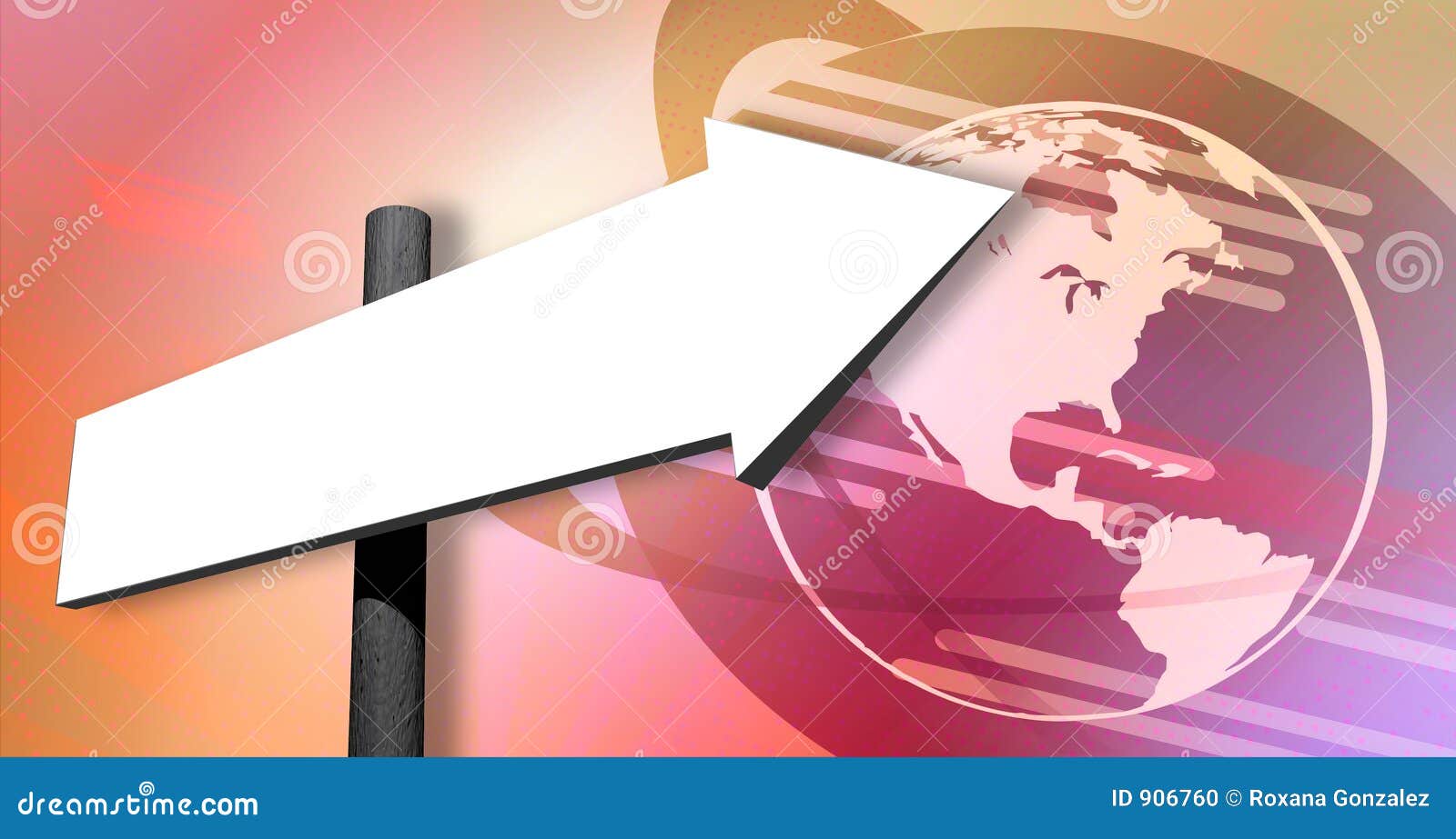 World signpost background stock illustration. Illustration of concept ...