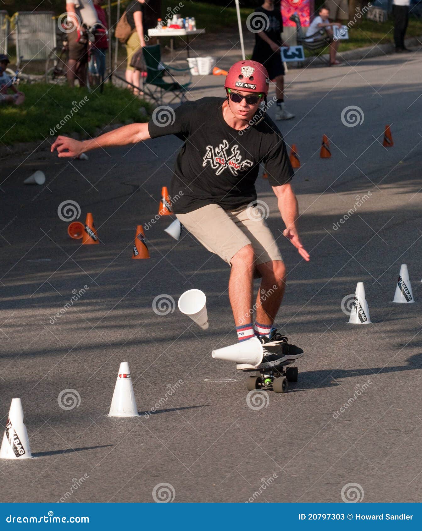 World Slalom Skateboarding editorial stock photo. Image of cones - 20797303