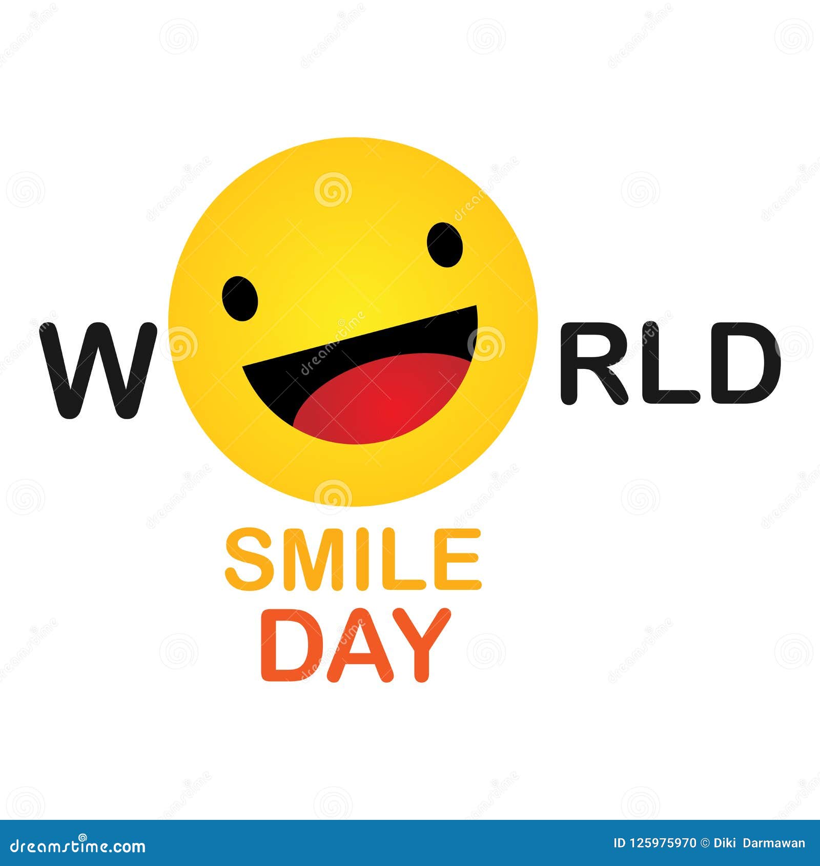 World Smile Day. Smile Icon Vector Stock Vector - Illustration of ...
