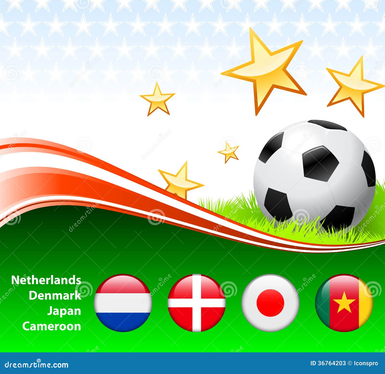 World Soccer Event Group E stock illustration. Illustration of ball ...