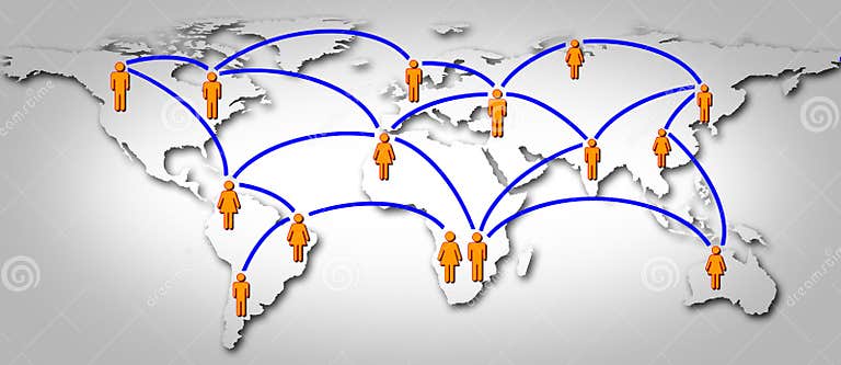 WORLD SOCIAL GLOBAL NETWORK Stock Illustration - Illustration of earth ...