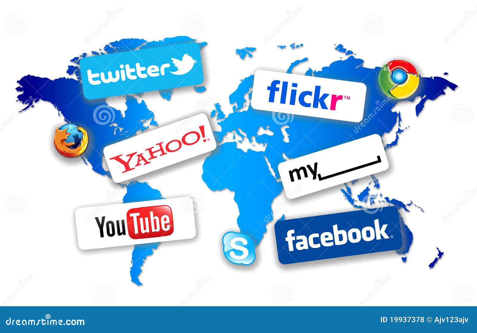 World Social Network editorial stock photo. Illustration of global ...