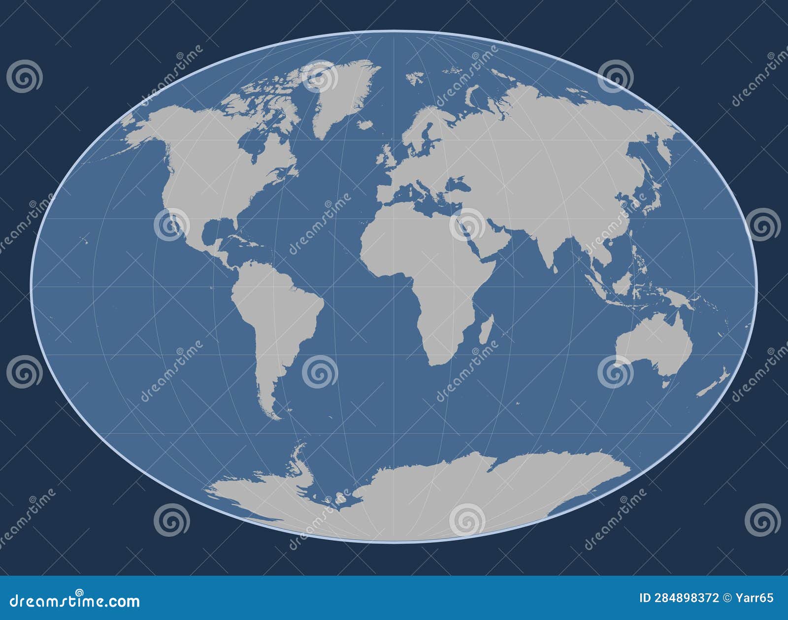World Contour Map - 0 PM. Fahey Stock Illustration - Illustration of ...