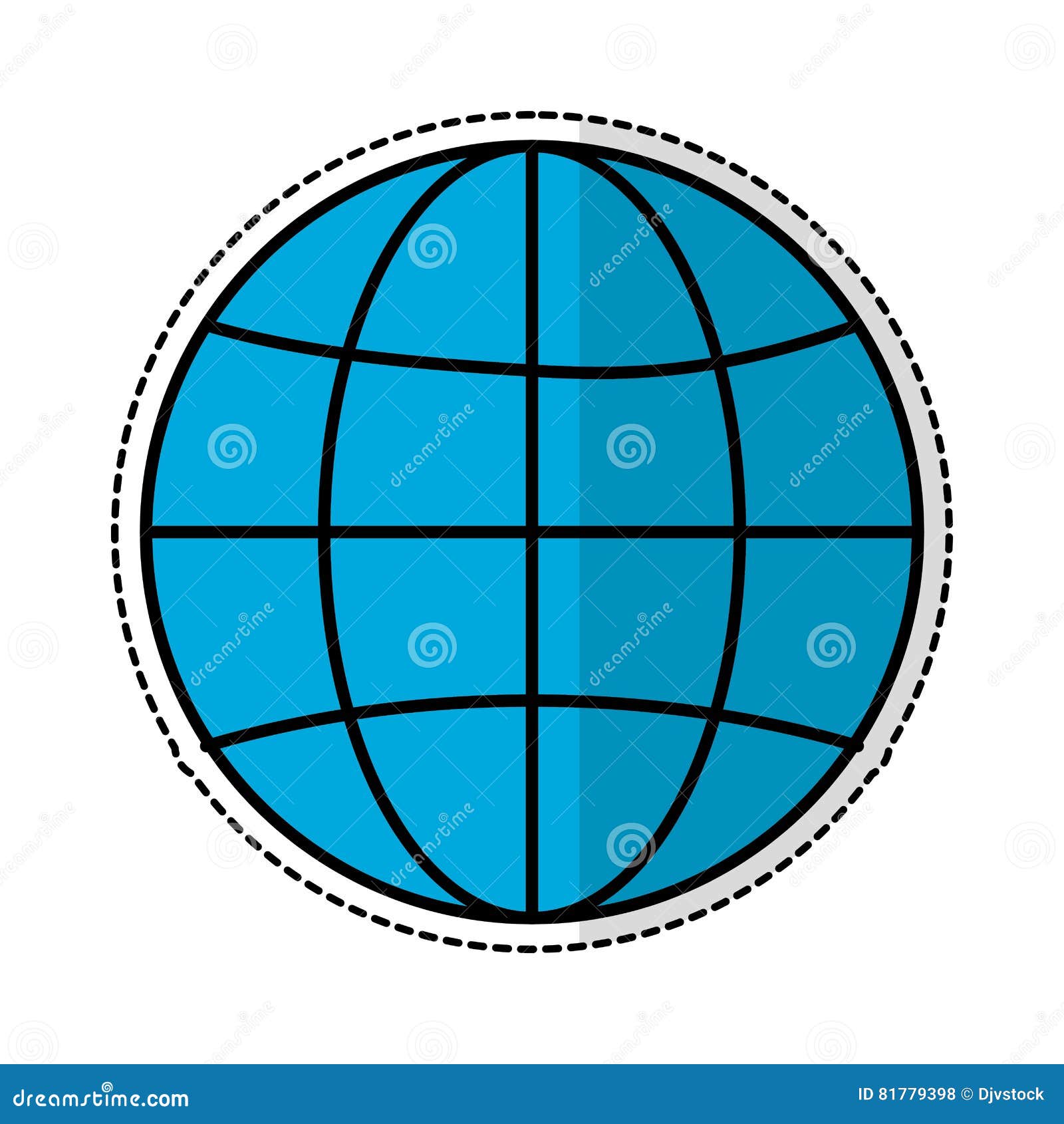 World sphere icon stock vector. Illustration of geology - 81779398