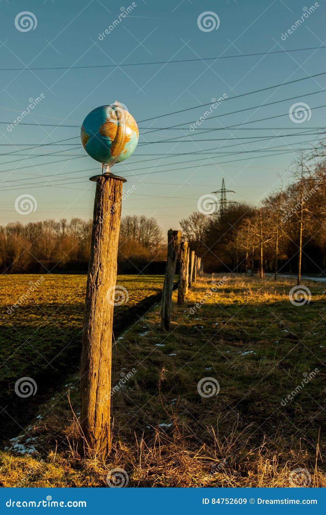 The world on stake stock image. Image of opportunity - 84752609
