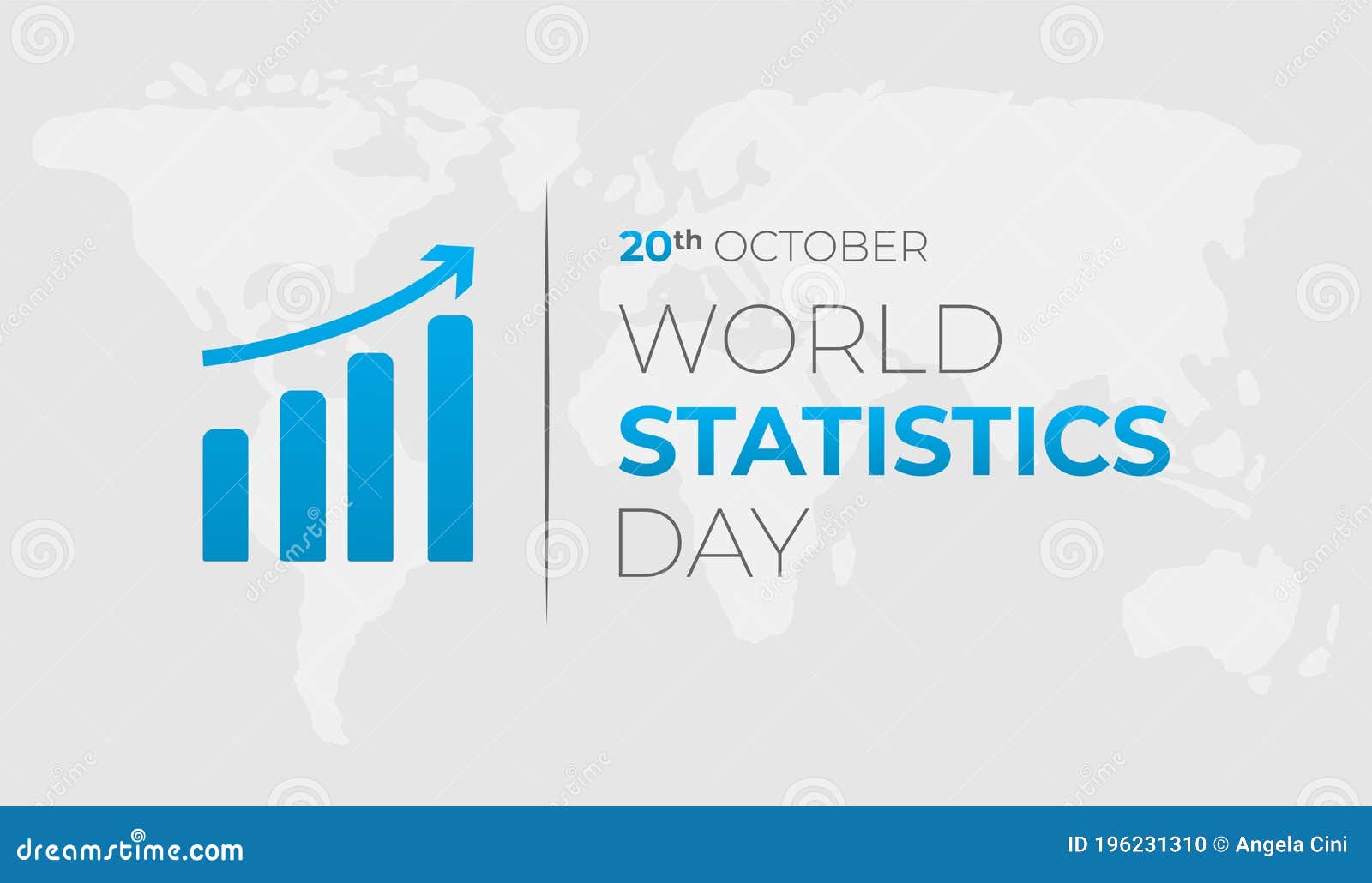 World Statistics Day Background Illustration Stock Vector ...