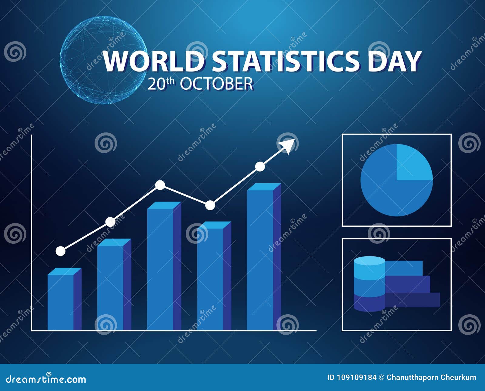 World Statistics, Report Checklist And Cogwheel Icons Set. Unknown File ...