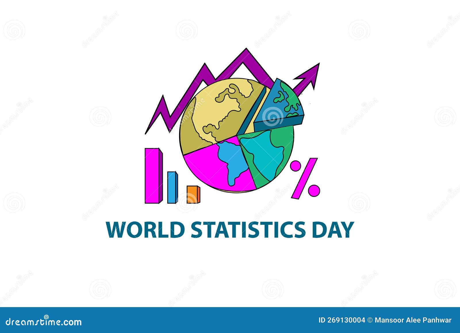World Statistics Day stock vector. Illustration of statistics - 269130004