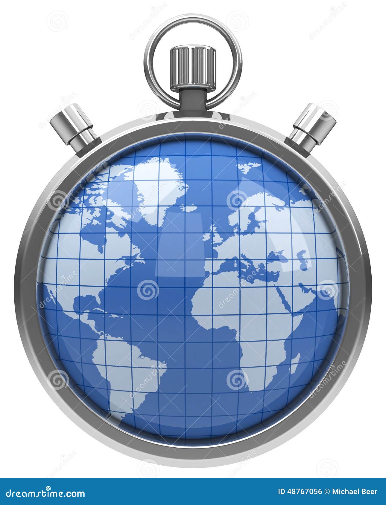 The world stopwatch stock illustration. Illustration of geography ...