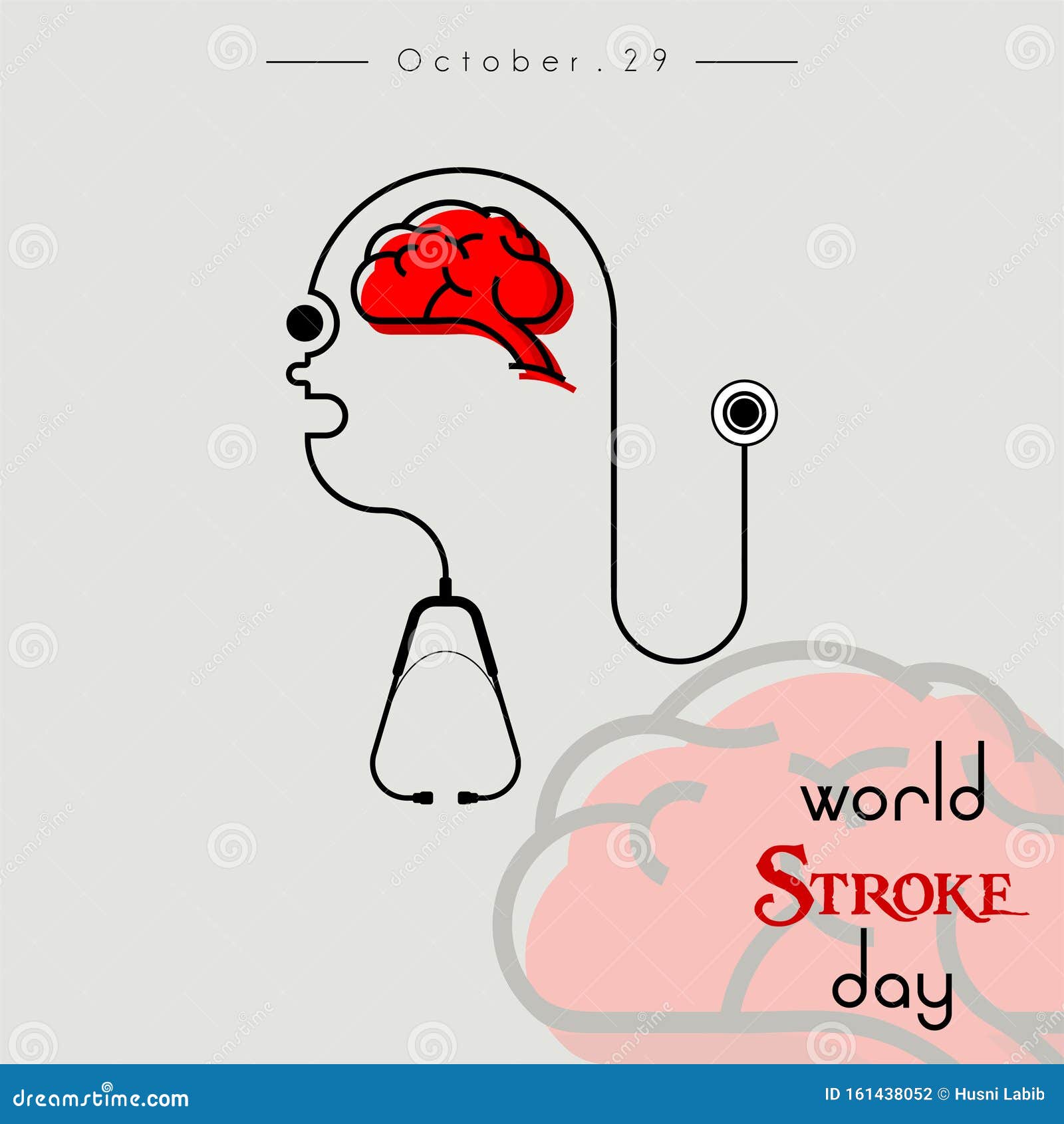 World Stroke Day stock vector. Illustration of poster - 161438052