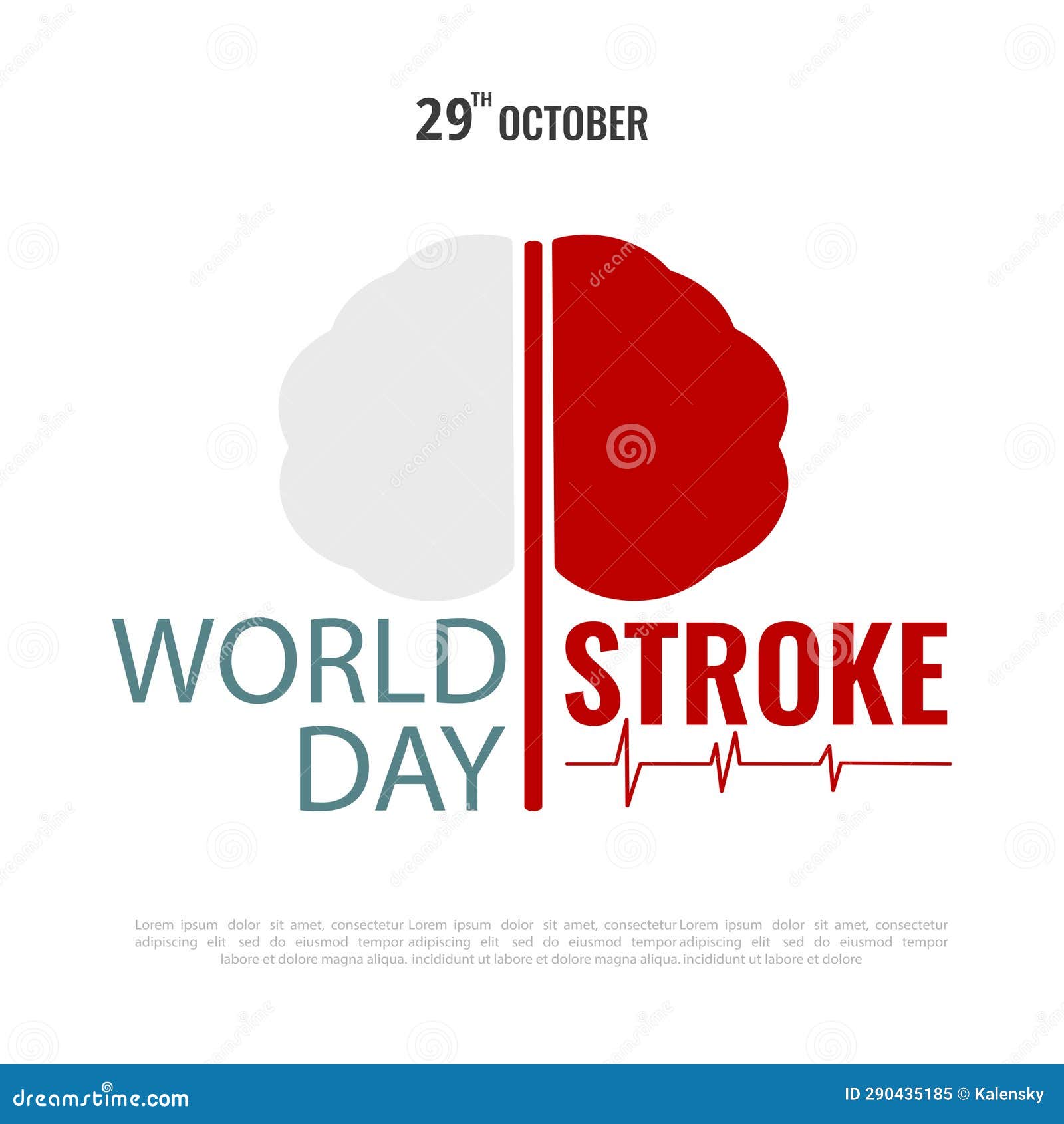 World Stroke Day stock illustration. Illustration of health - 290435185