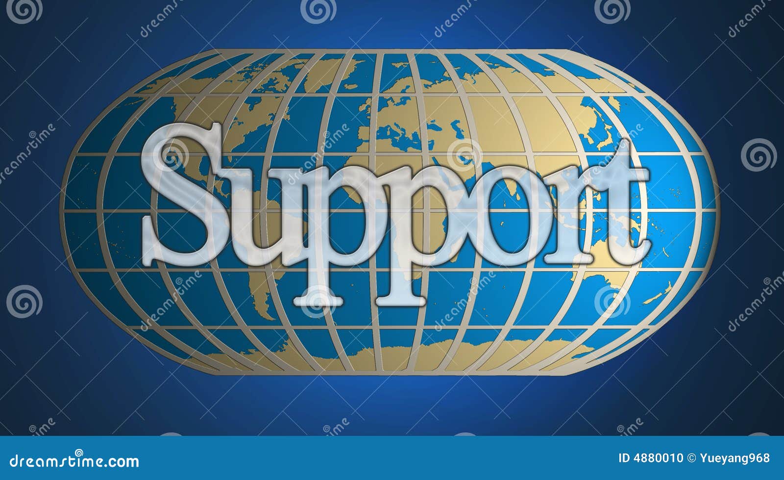 World support stock illustration. Illustration of achievement - 4880010