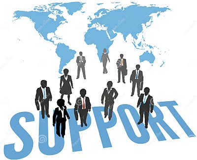 World Support Service Business People Stock Vector - Illustration of ...
