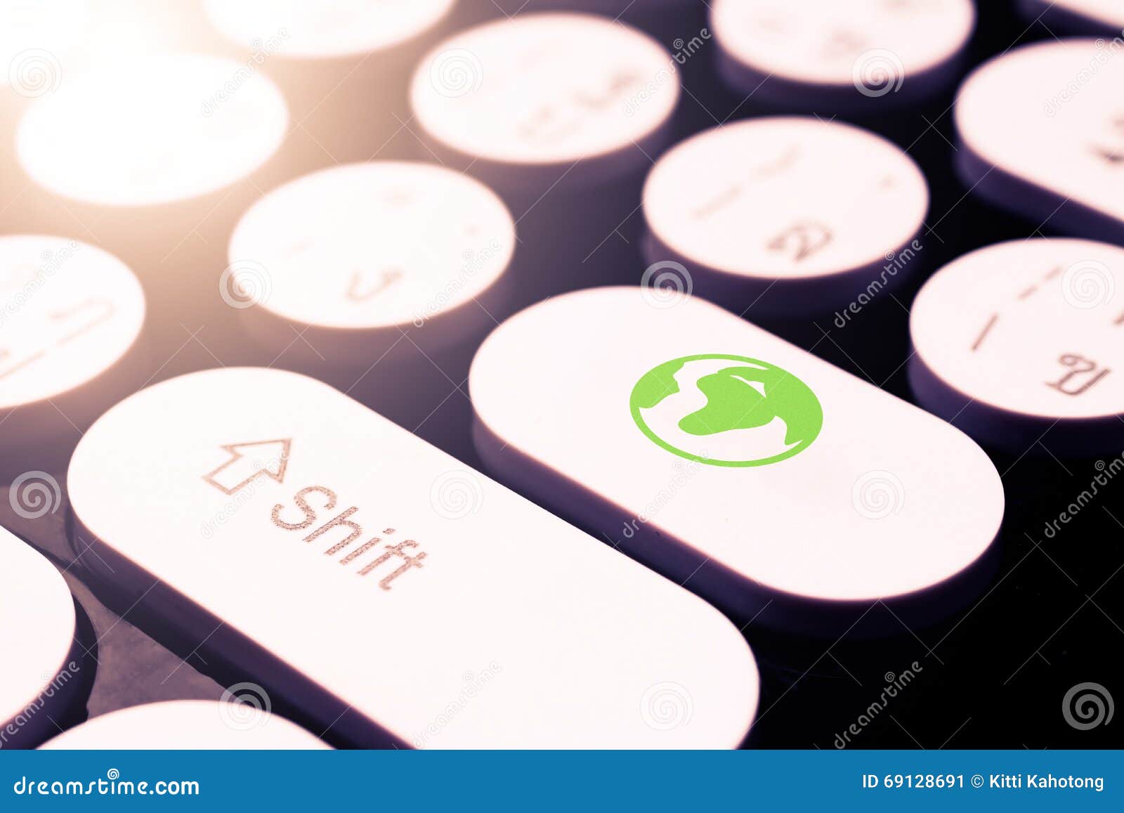 World symbol on keyboard stock image. Image of business - 69128691