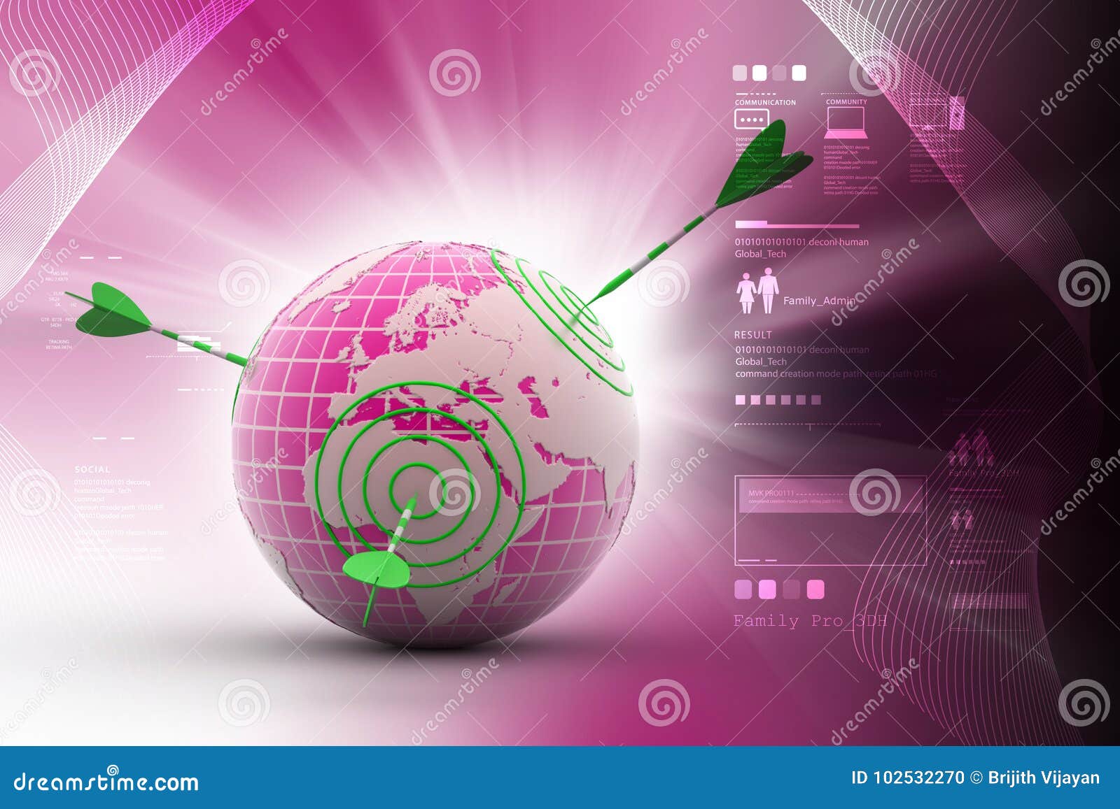 World target stock illustration. Illustration of accurate - 102532270