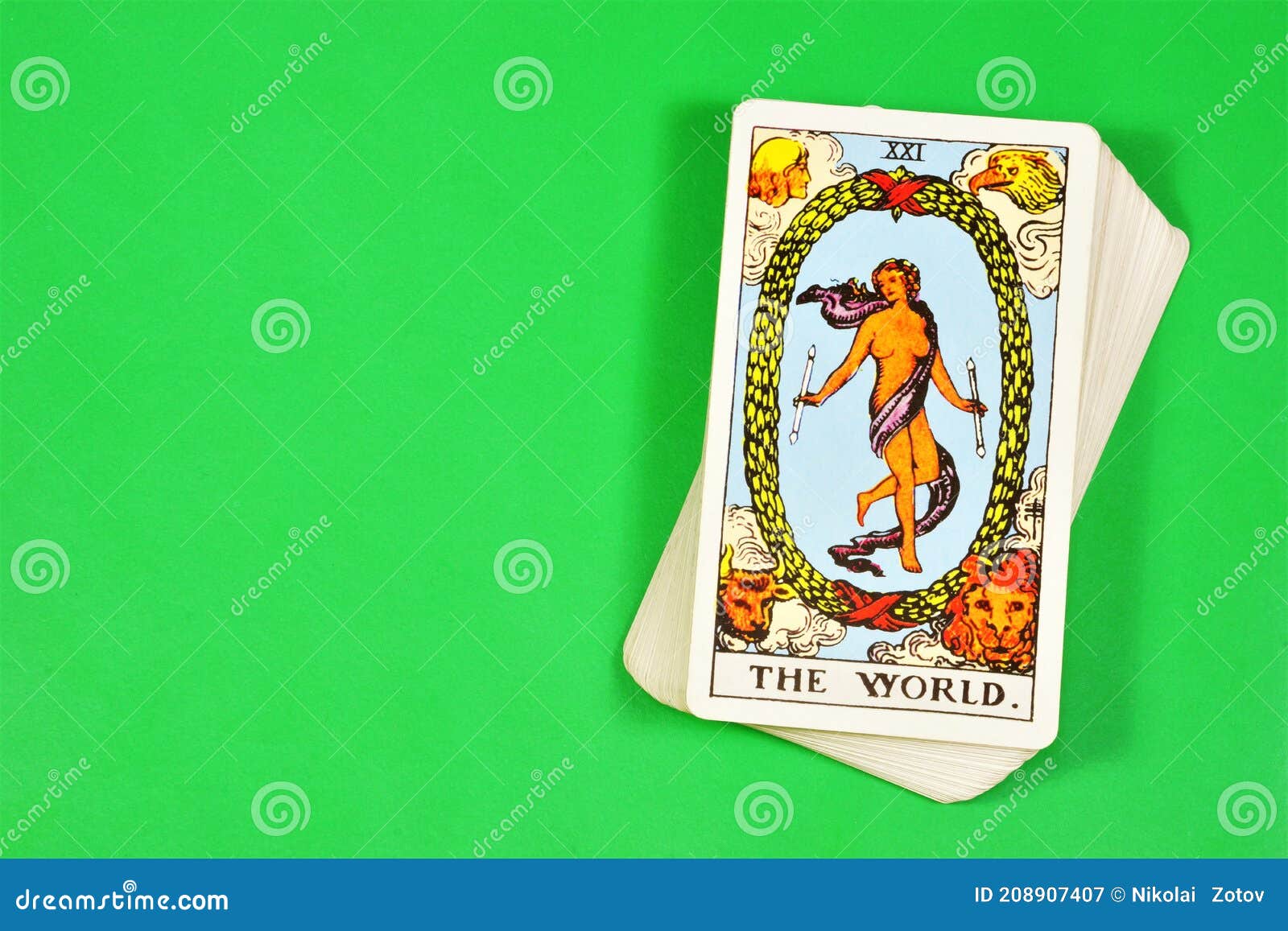 The world. Tarot card stock image. Image of world, luck - 208907407