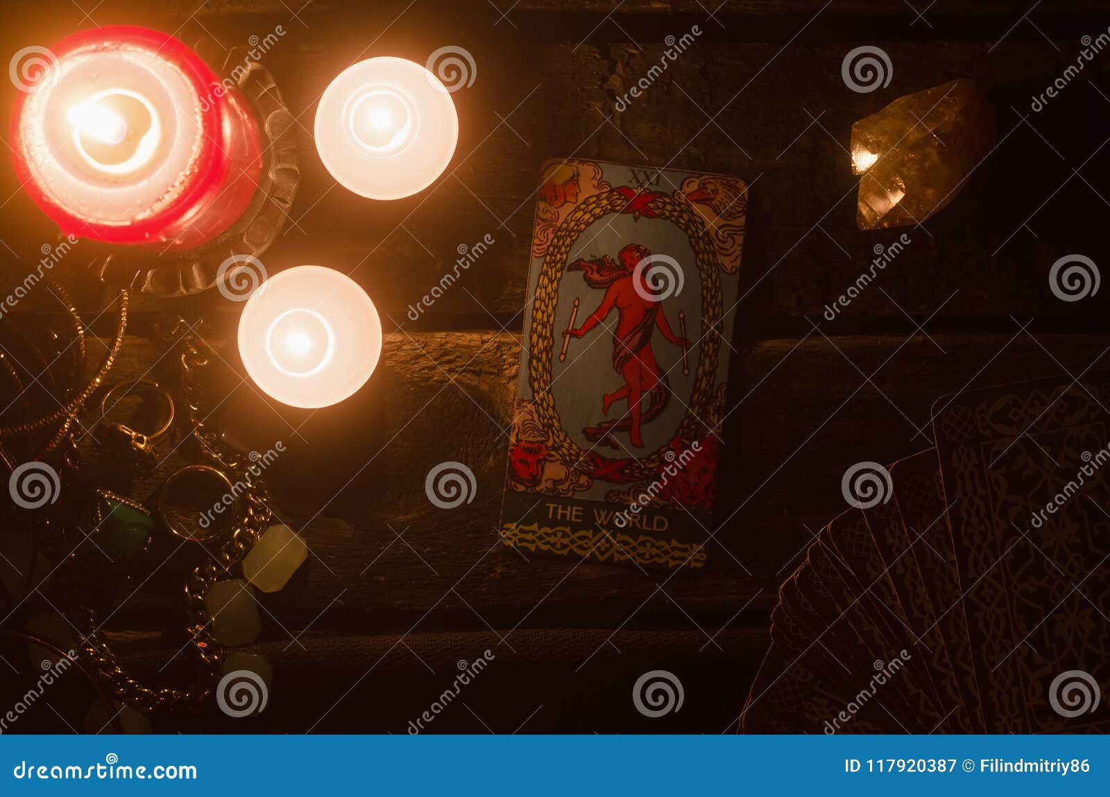 Tarot Card. Future Reading. Divination. Stock Image - Image of destiny ...