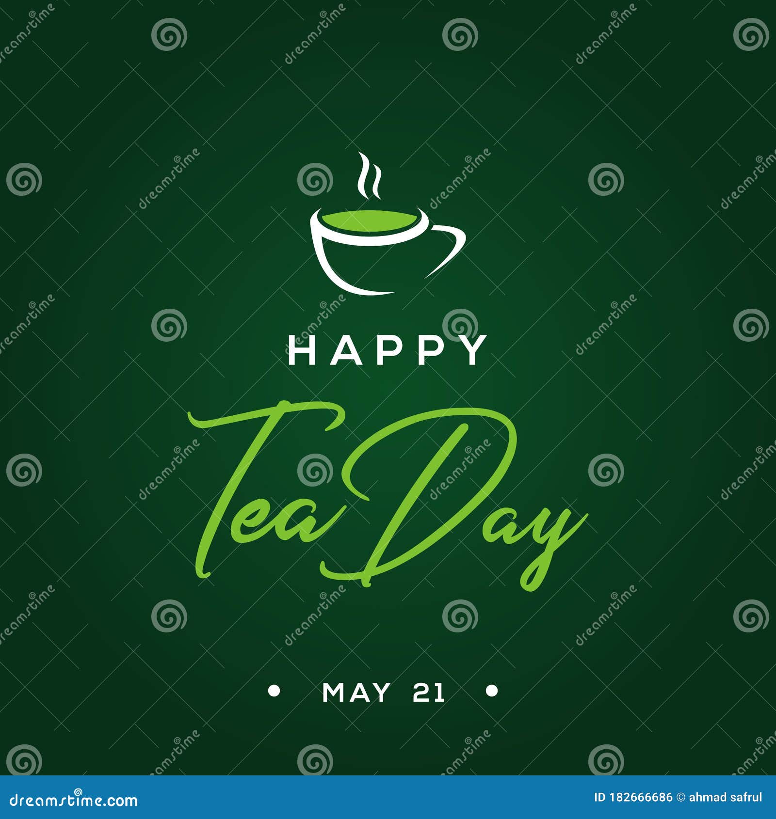 World Tea Day Vector Design Illustration Stock Vector - Illustration of ...