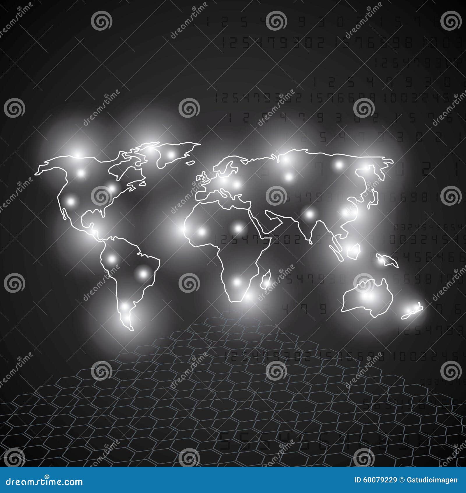 World tech stock illustration. Illustration of globe - 60079229