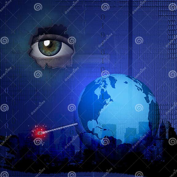 World Tech Explosion stock illustration. Illustration of burn - 3669201