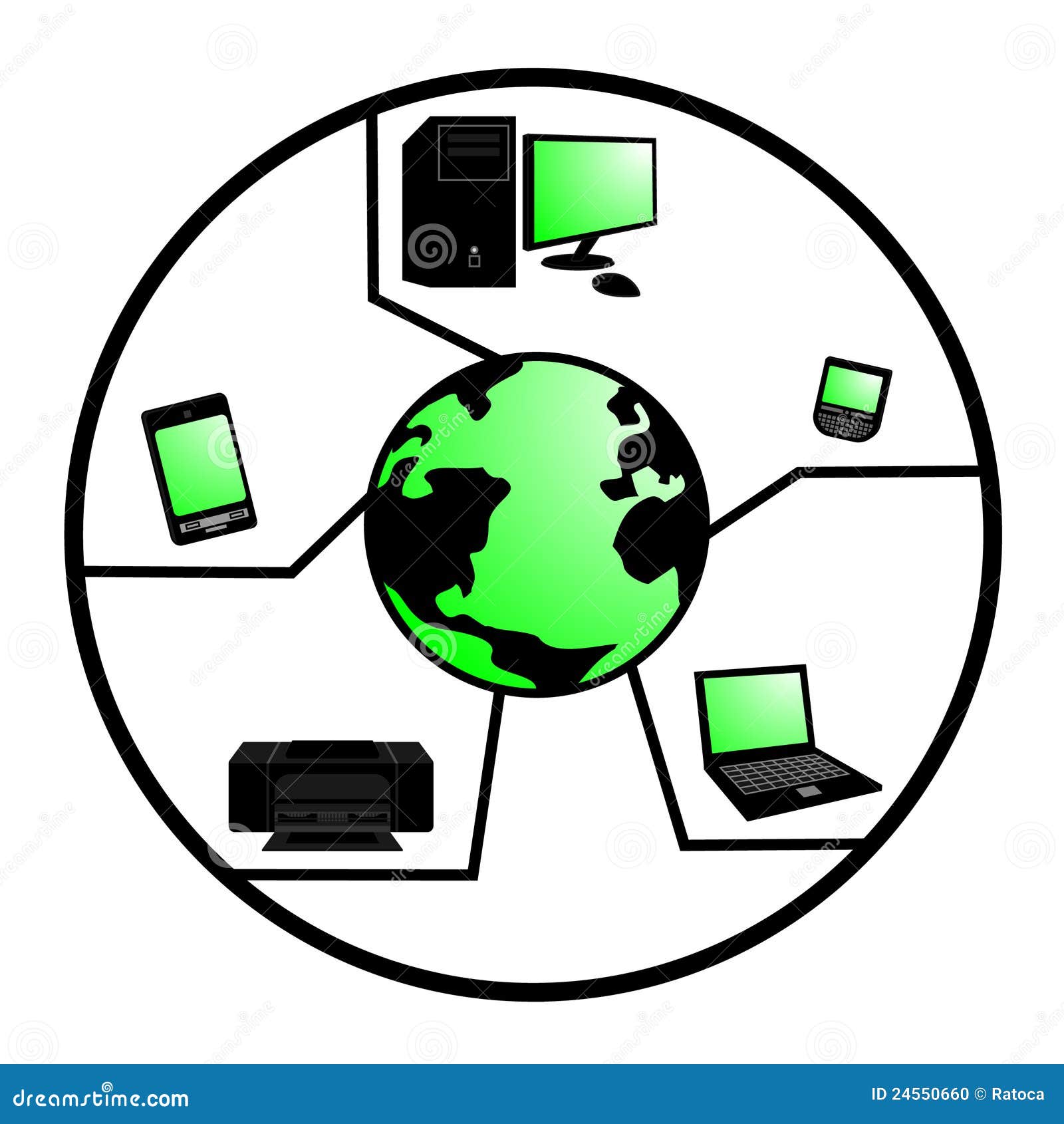 World tech icon stock vector. Illustration of innovative - 24550660