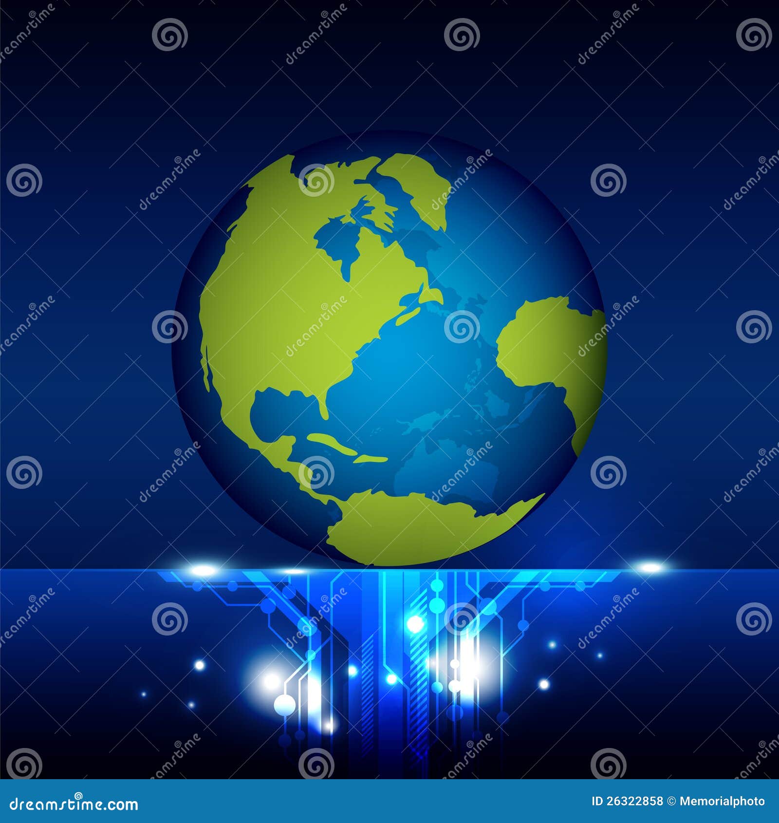 World technology stock vector. Illustration of movement - 26322858