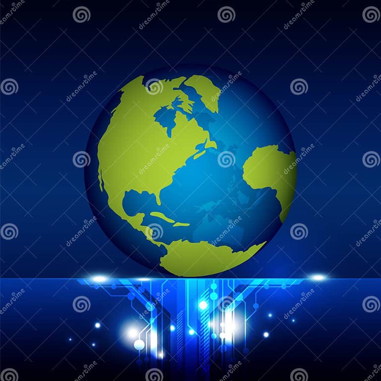 World technology stock vector. Illustration of movement - 26322858