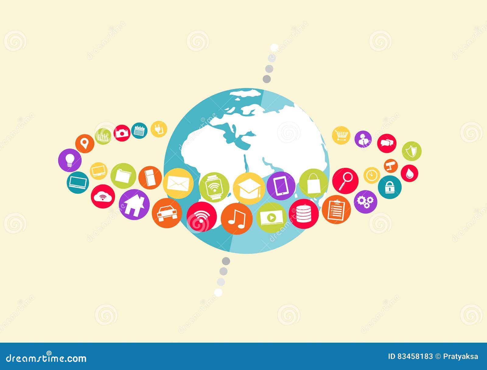 World Technology Abstract Background Illustration Stock Vector ...