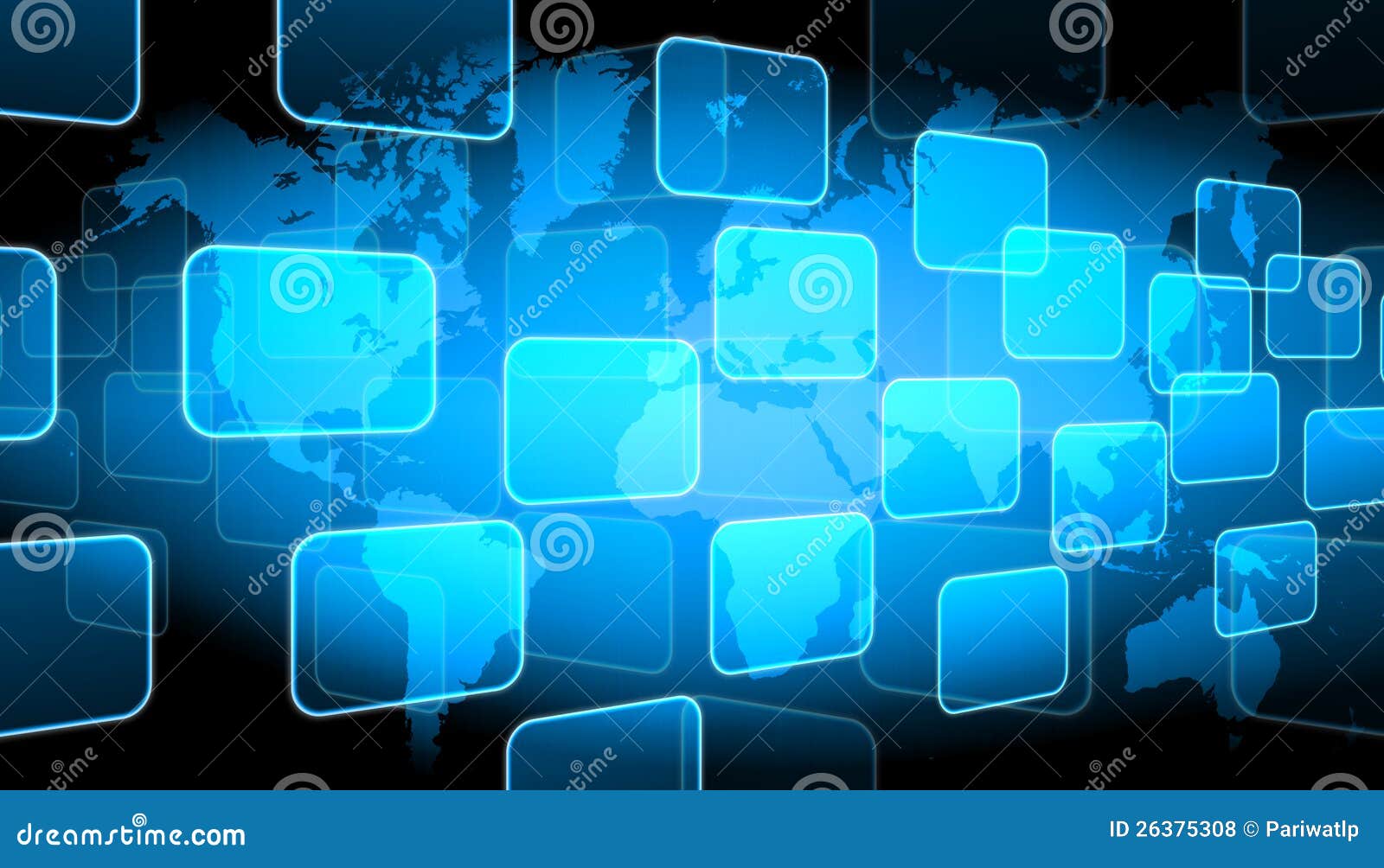 World Technology Background Stock Illustration - Illustration of ...