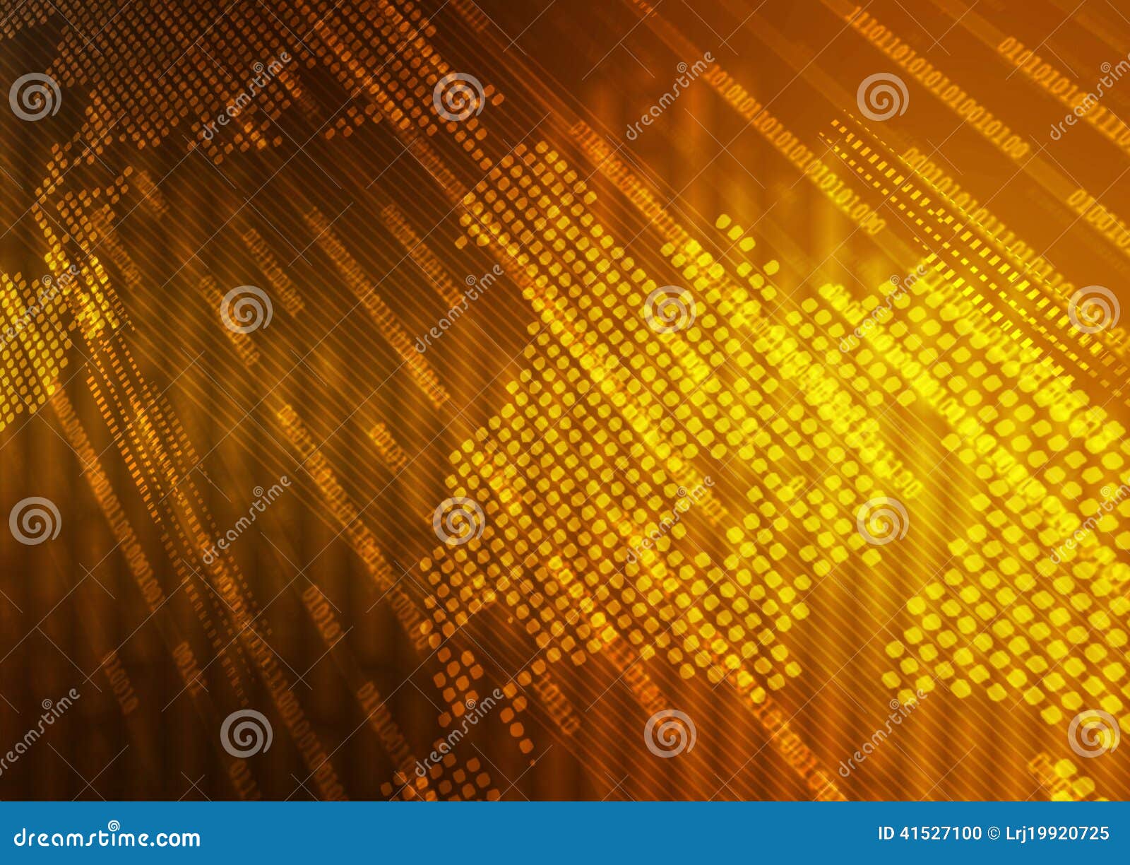 World Technology Background Yellow Stock Illustration - Illustration of ...