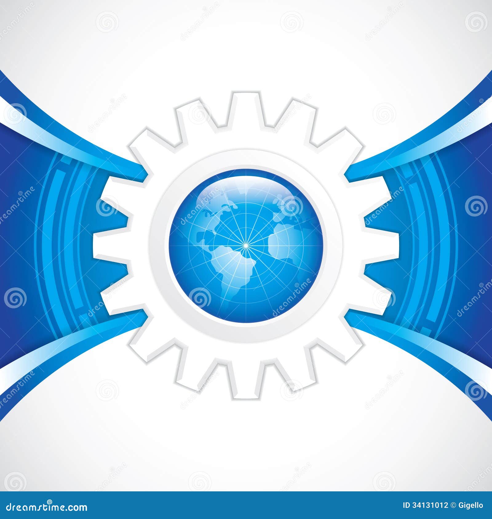 World technology stock vector. Illustration of eps10 - 34131012