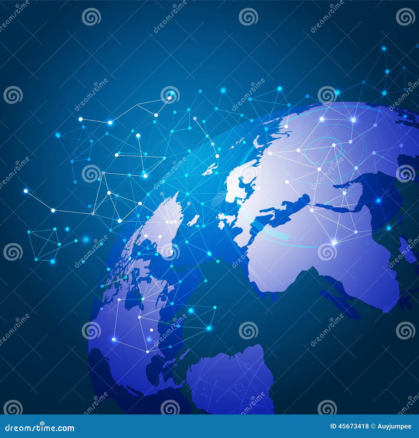 World Technology Mesh Network, Vector & Illustration Stock Illustration ...